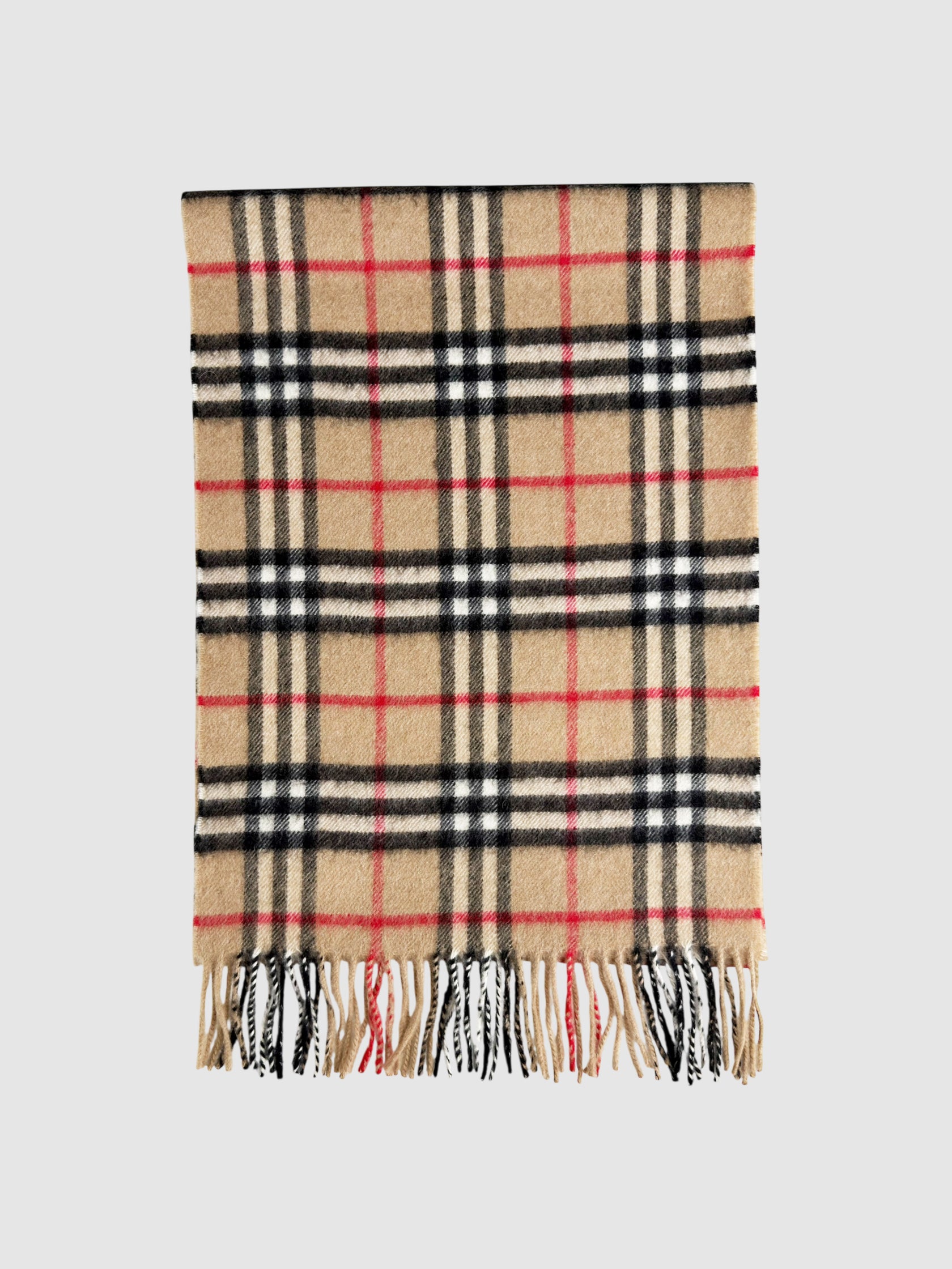 BURBERRY Cashmere Nova Check Scarf – Second Nature Boutique