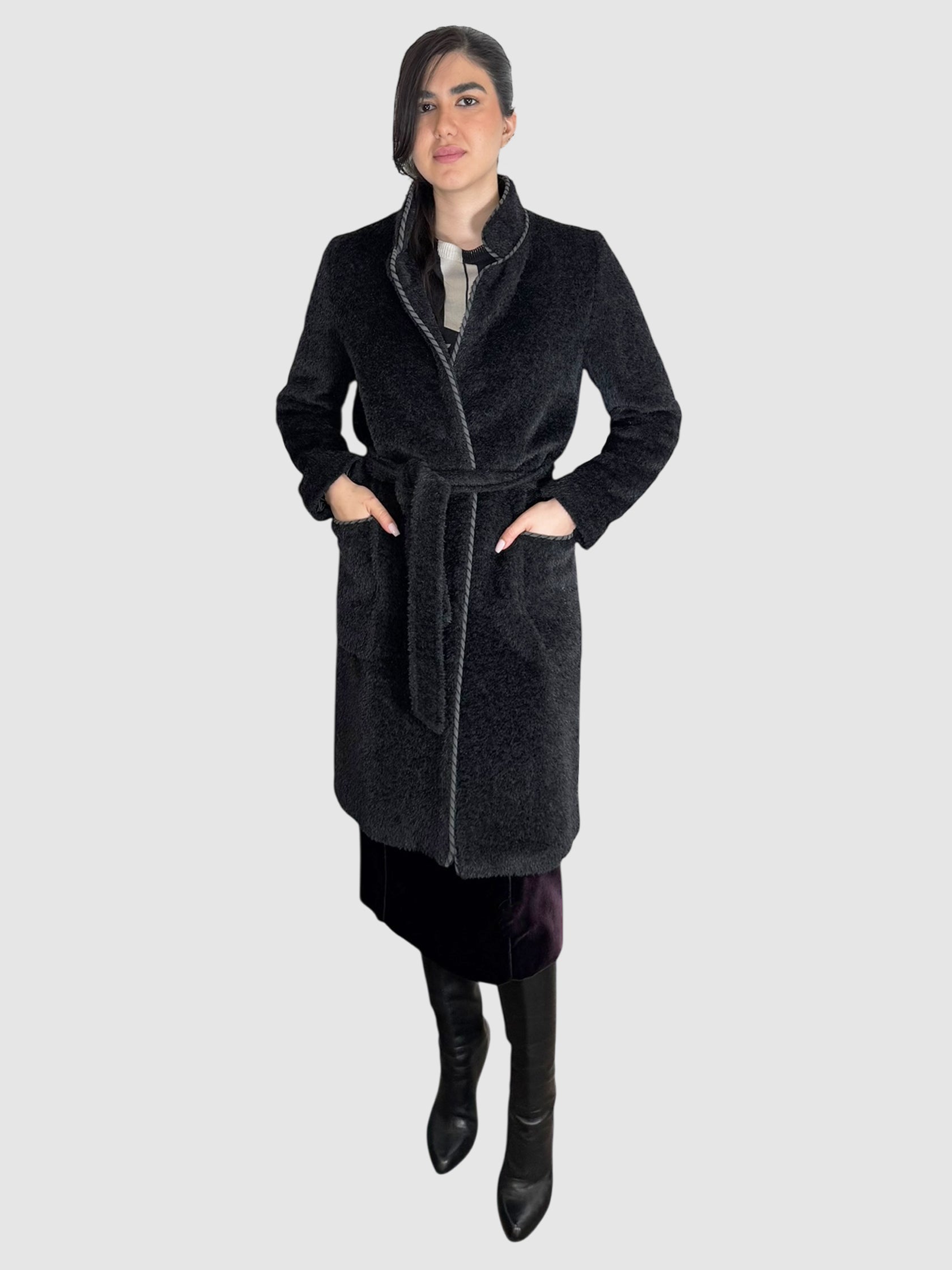 MAX MARA Alpaca Wrap Coat - Size 8 – Second Nature Boutique